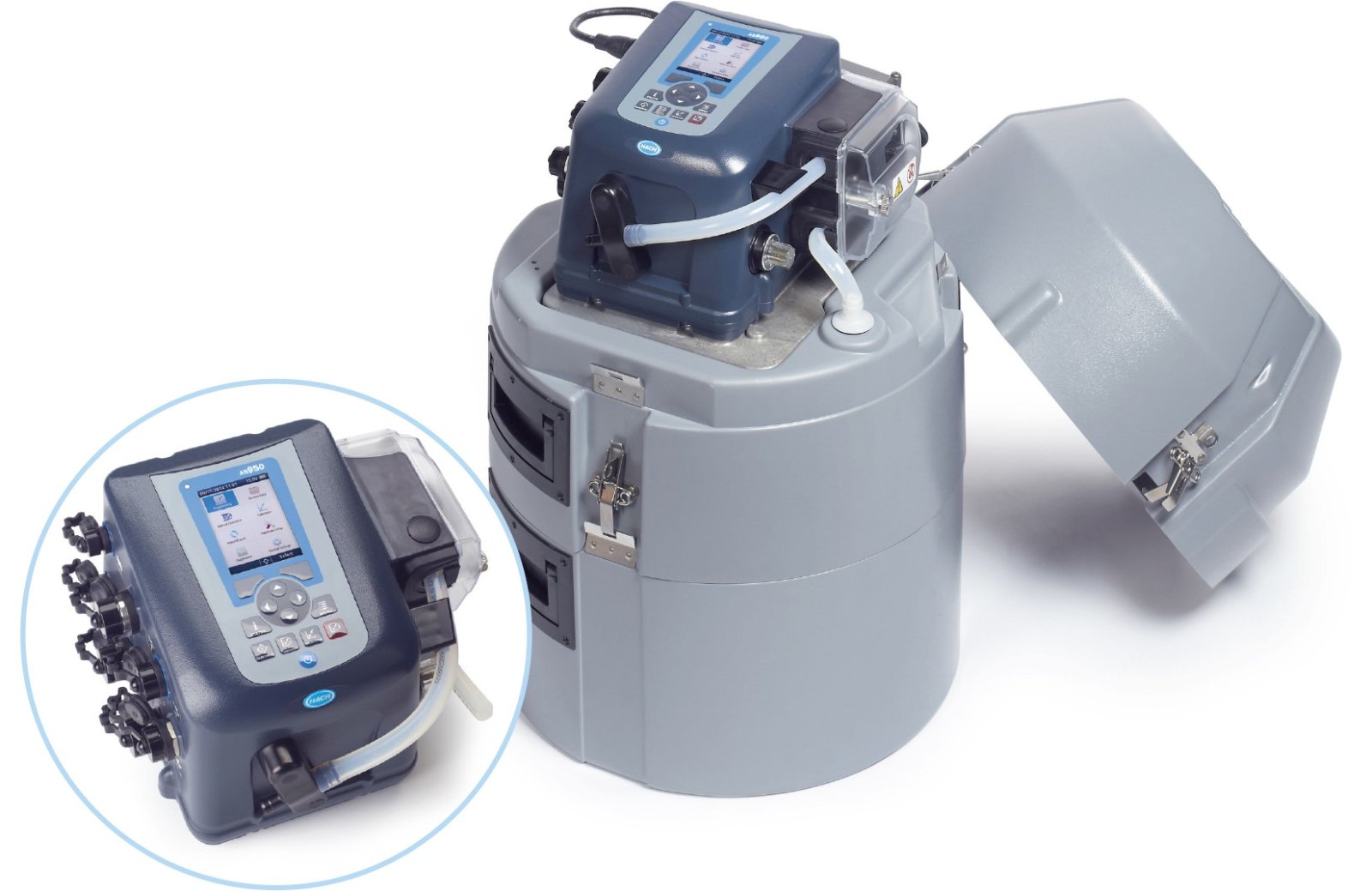 Přenosný peristaltický automatický vzorkovač vody AS950 Hach