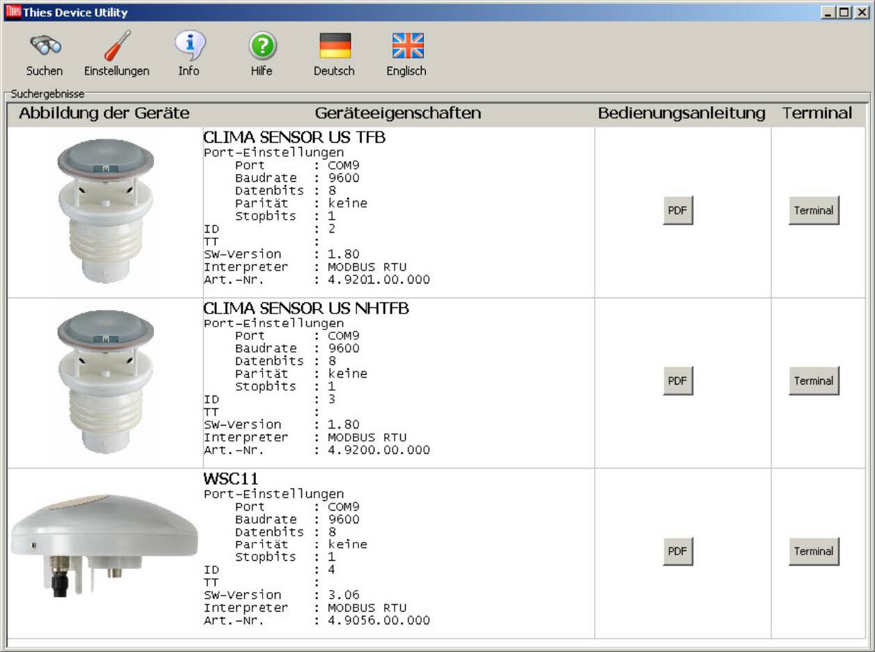 THIES Device Utility Thies Clima