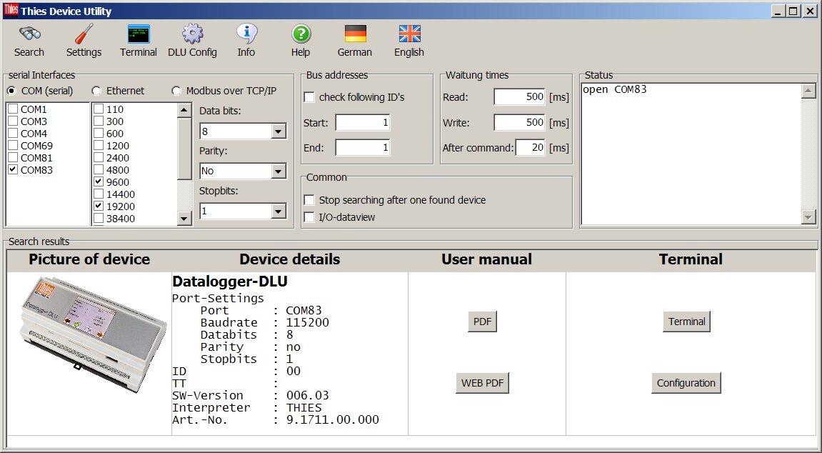 THIES Device Utility Thies Clima